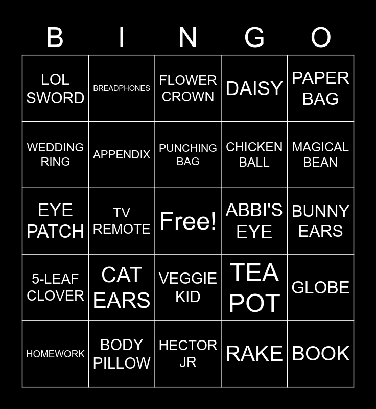 OMORI BINGO Card