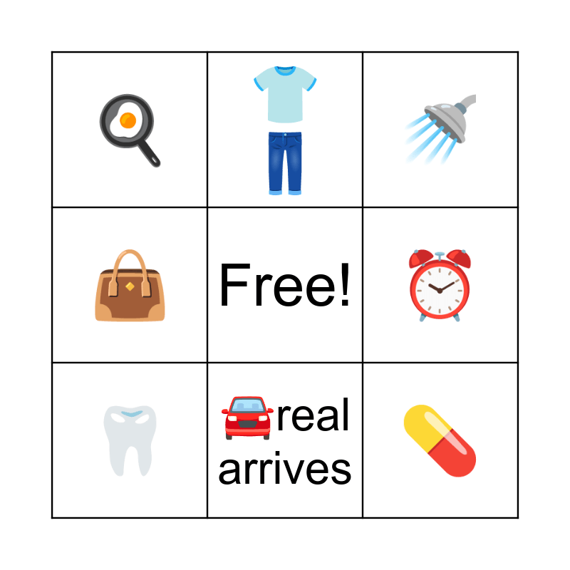 Every Monday Bingo Card