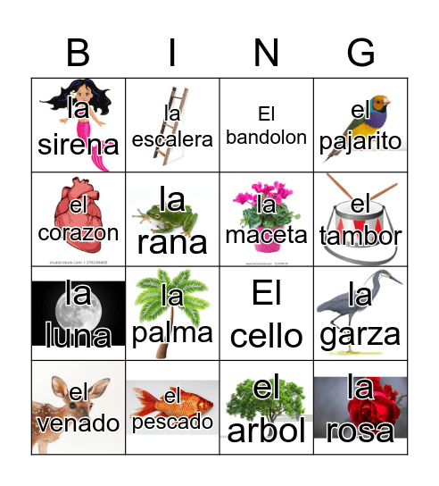Loteria Mi Pueblito Bingo Card