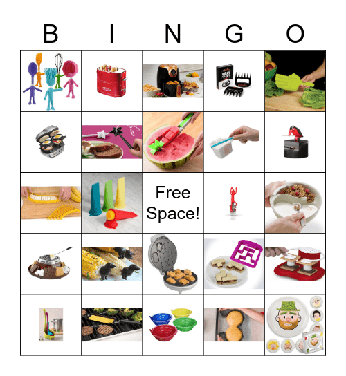 Kitchen Gadgets Bingo Card