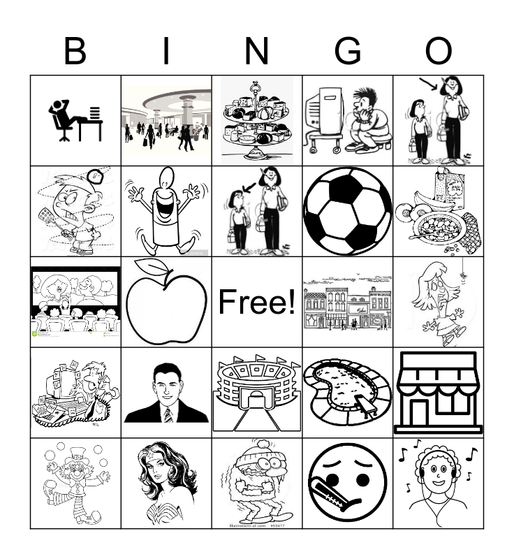 Repaso de español 1 Bingo Card