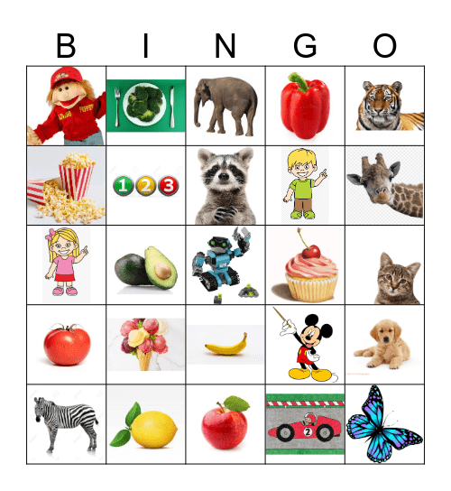 First Bingo Card