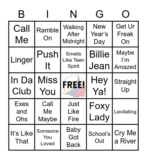 Audio Bingo - Music Bingo Card