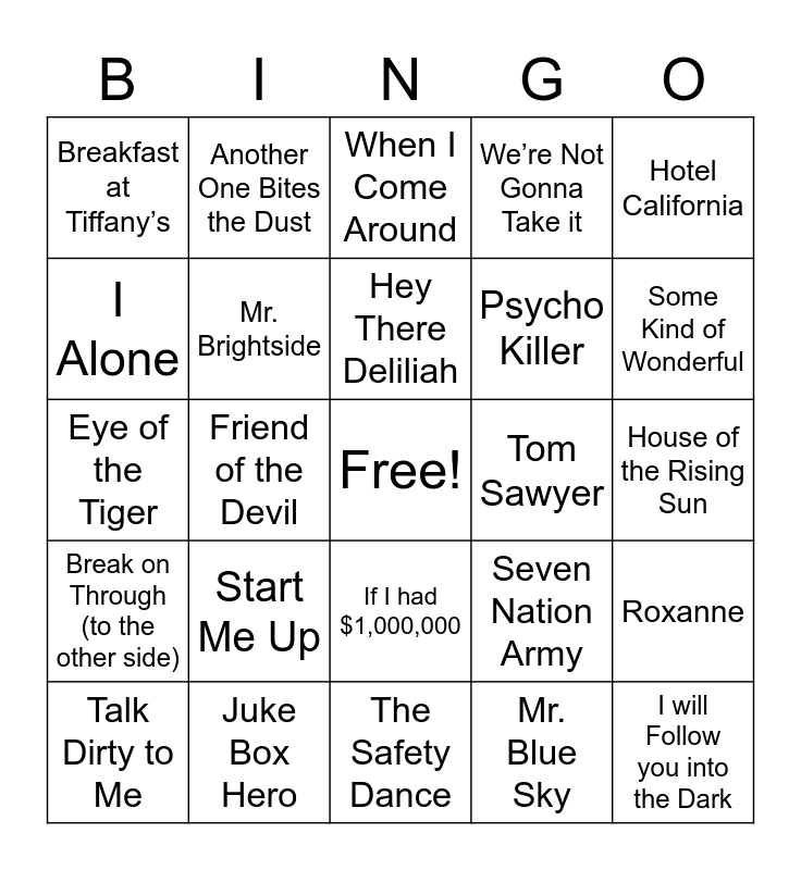 Antonyms Bingo Card