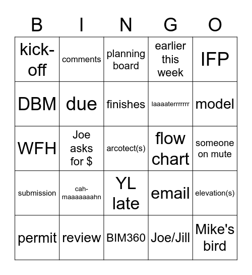 CHECK-IN BINGO Card