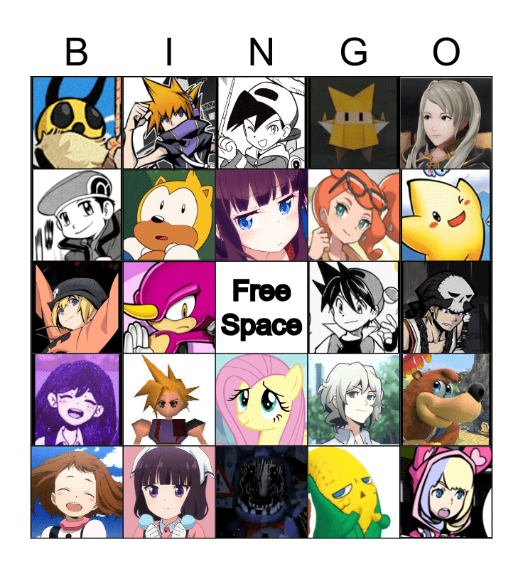 Austin Favorite Char Bingo!!! Bingo Card