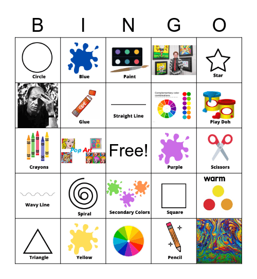 Art Bingo Card