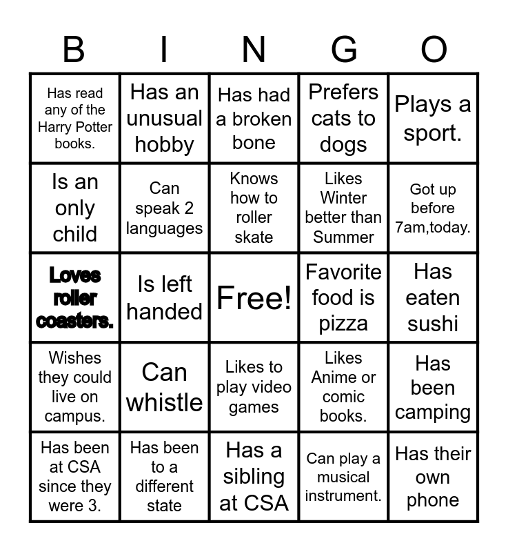 5th Grade Move Up Day Bingo! Bingo Card