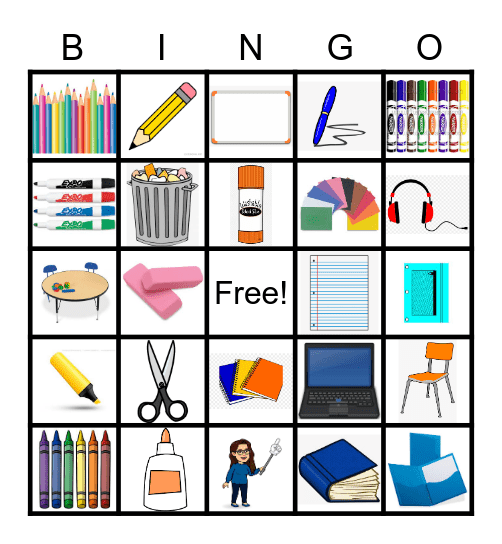 In The Classroom Bingo Card