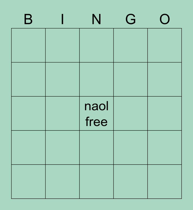 ND BINGO Card