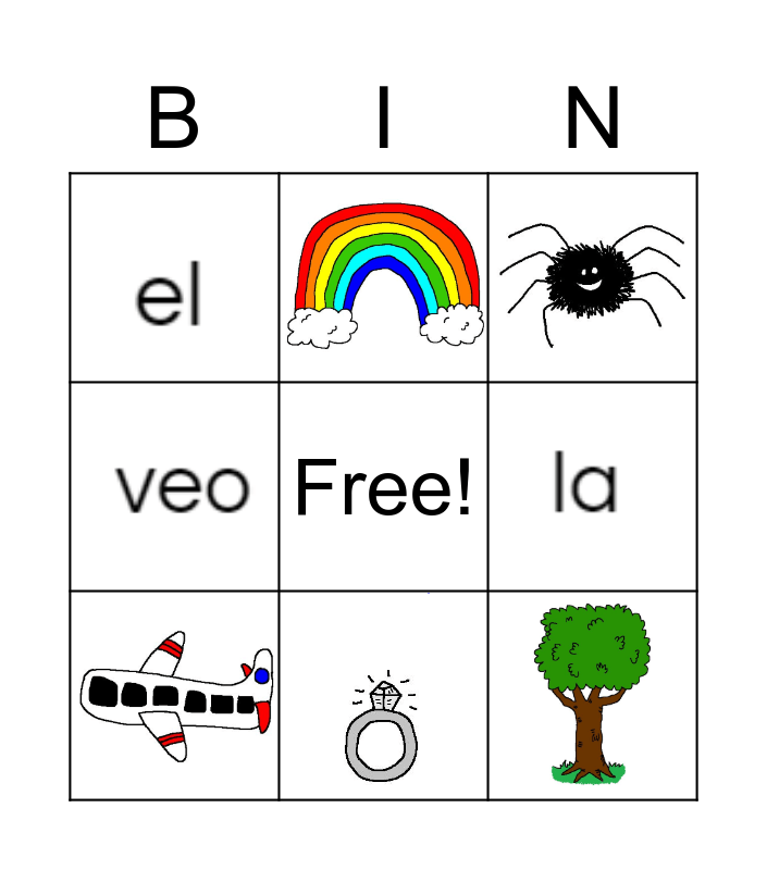 Letra Aa Bingo Card