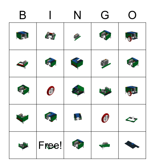 Lego Bingo Card