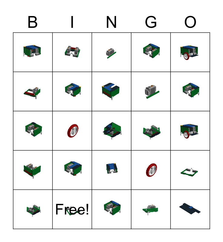 Lego Bingo Card