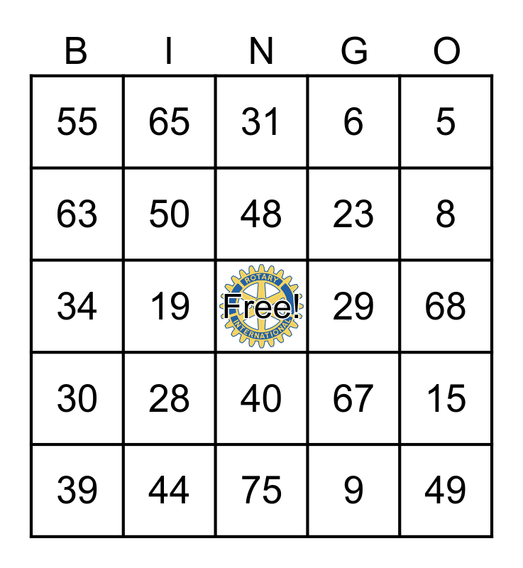 ROTARY CLUB OF CAUAYAN Bingo Card