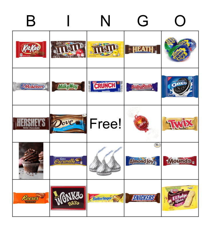 Chocolate Bingo! Bingo Card