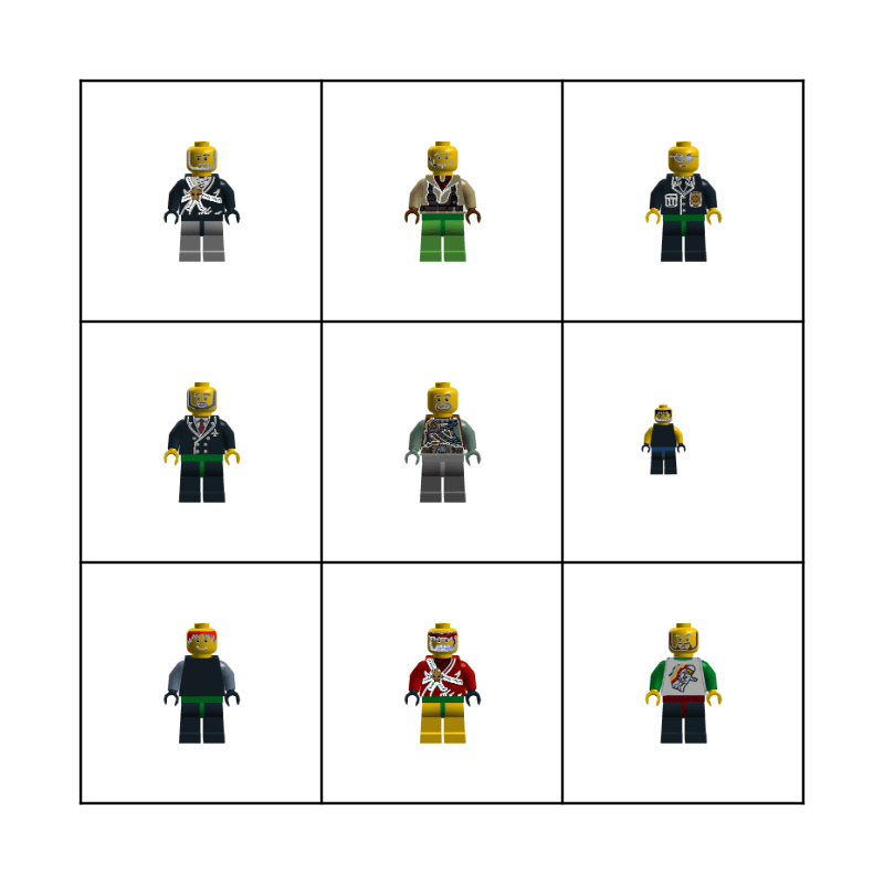 Lego Bingo Card