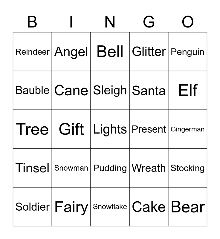 Ukulele Bingo Card