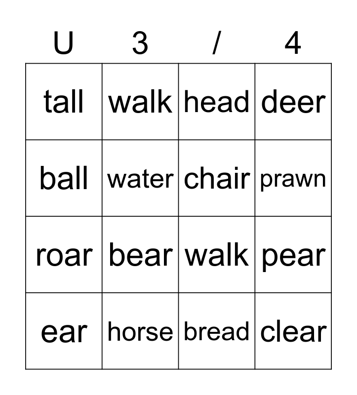 AK5 Bingo Card
