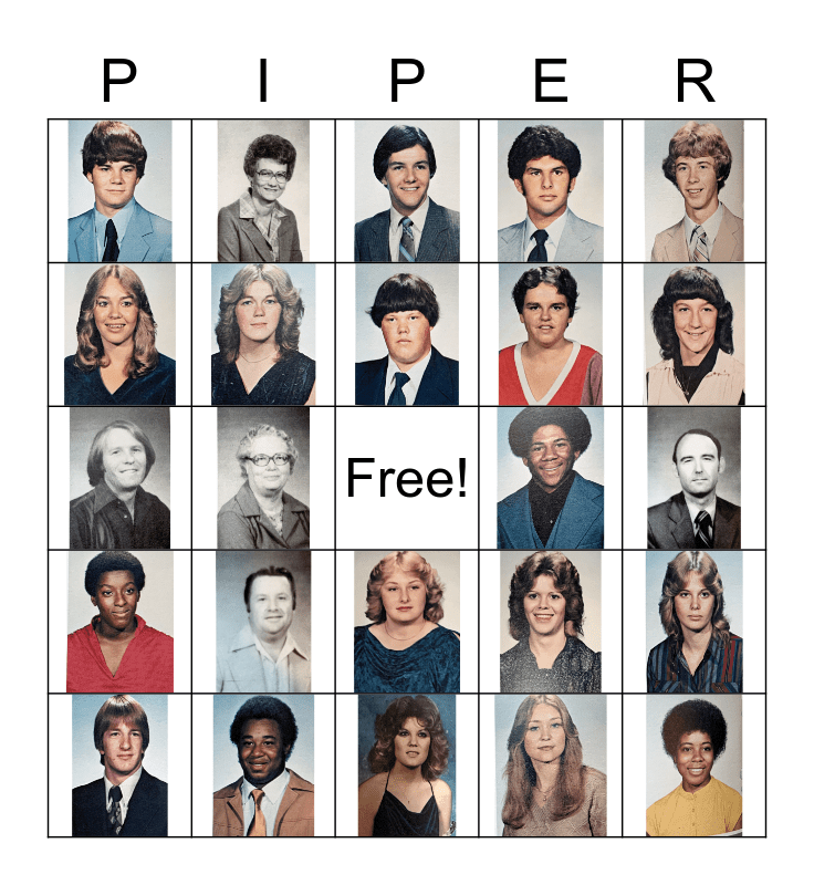 CLASS OF 81 Bingo Card