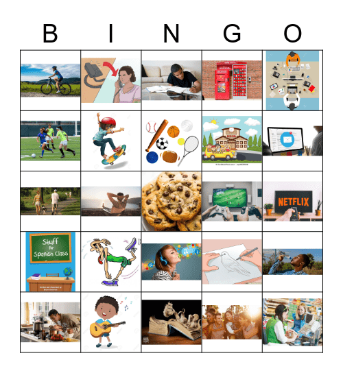 ¿Qué te gusta hacer? Bingo Card