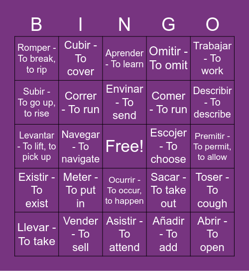 El Presente - Joshua Torres Bingo Card