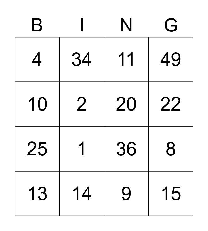 Order Of Operation Bingo Card order-of-operation-bingo-card