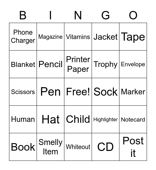 Remote Bingo Card