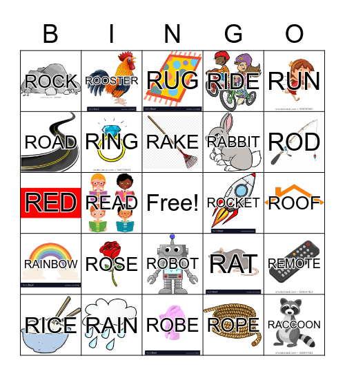 initial /r/ Bingo Card