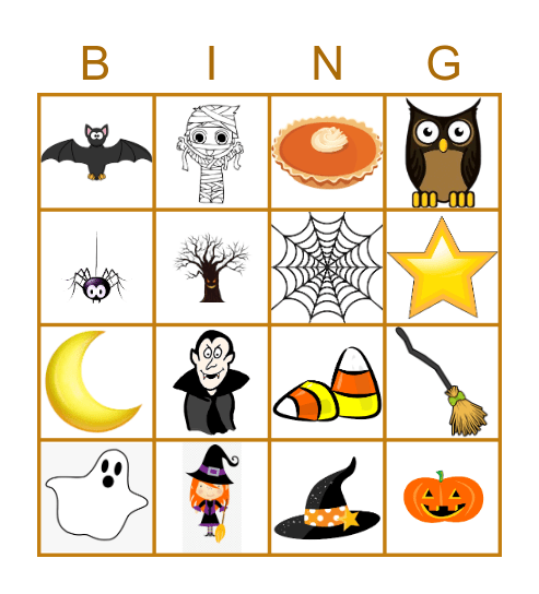 Noche de Brujas Bingo Card