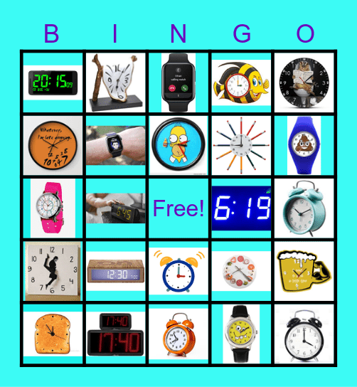 Bingo Time Bingo Card
