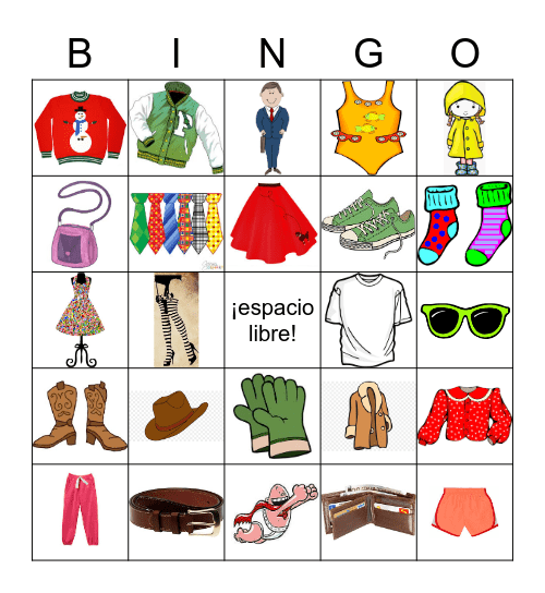 LA ROPA Bingo Card