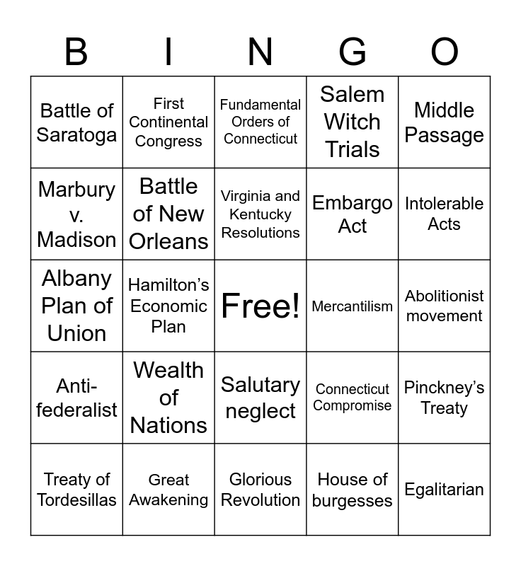 Stfu Bingo Card