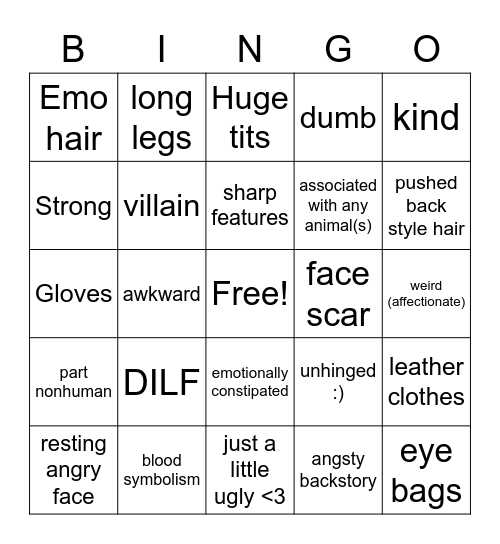 :) Bingo Card
