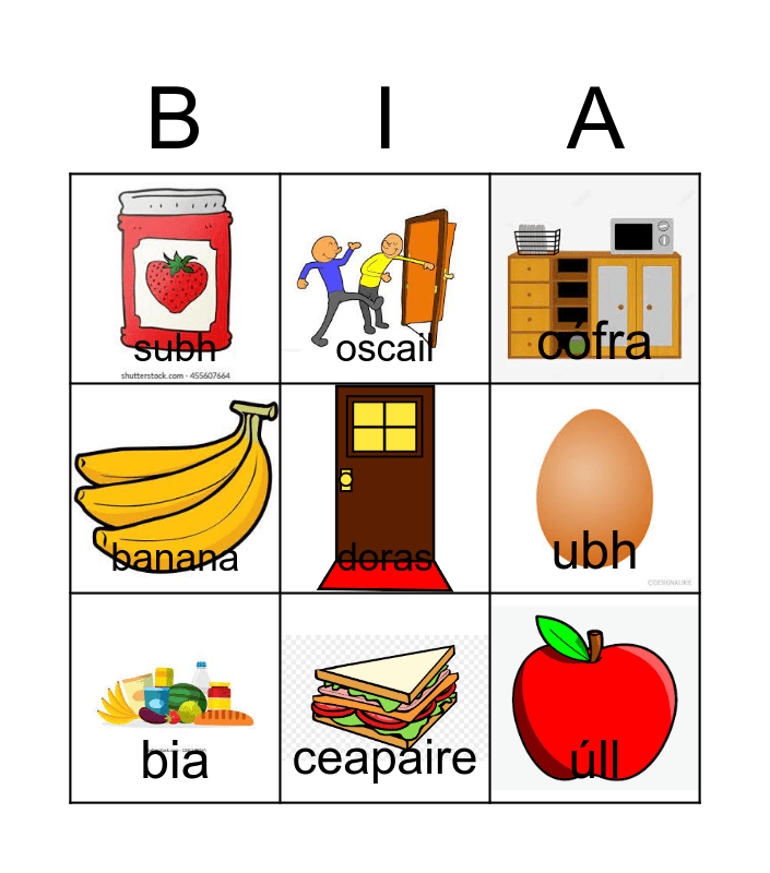 Bia Bingo Card