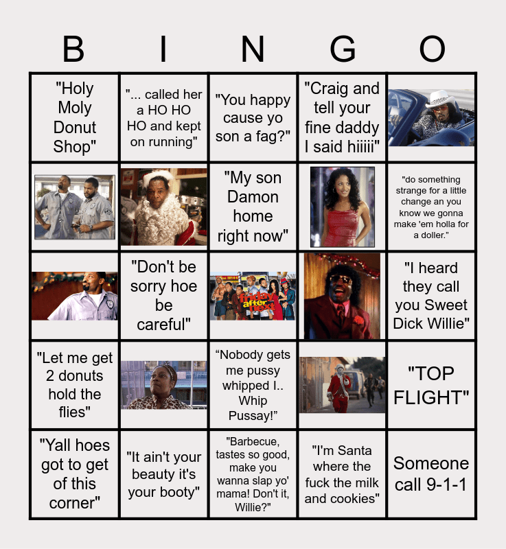 "Saturday After Next" Bingo Card