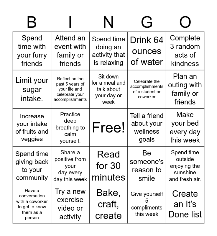 Spokane Owls Week 4 Bingo Card