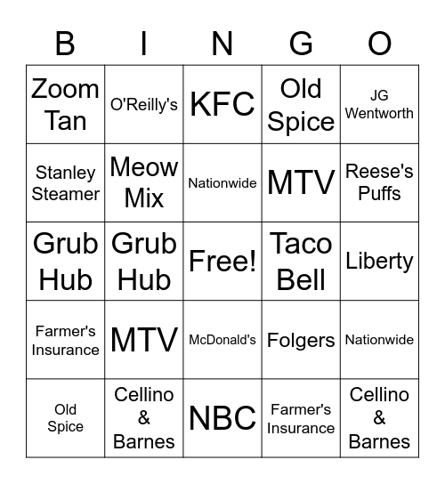 Jingle Bingo Card