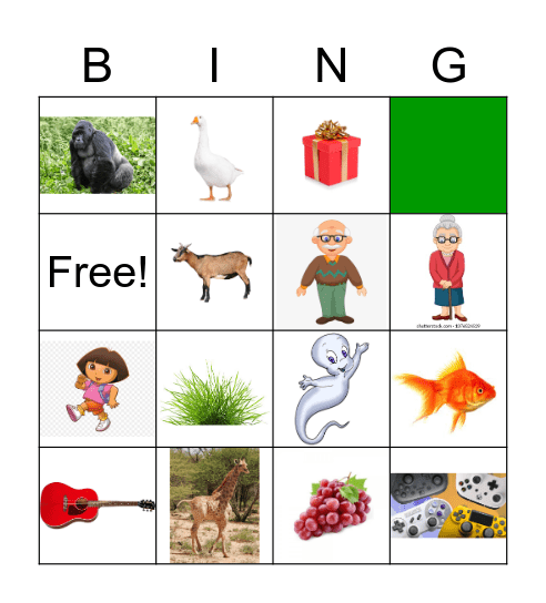 G bingo Card