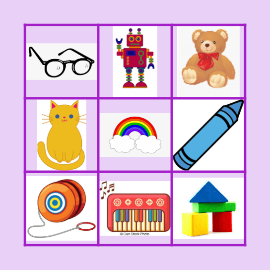 Children's Day Bingo Card