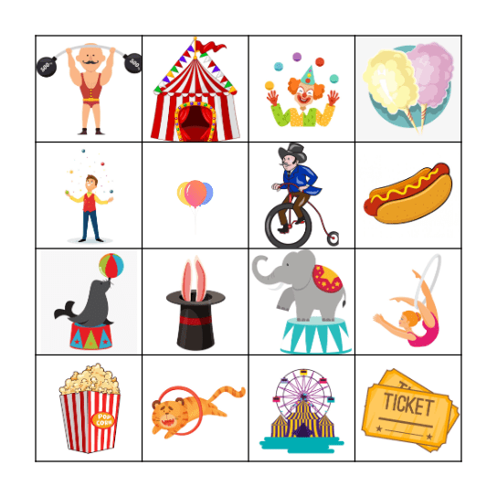 CARNIVAL BINGO Card