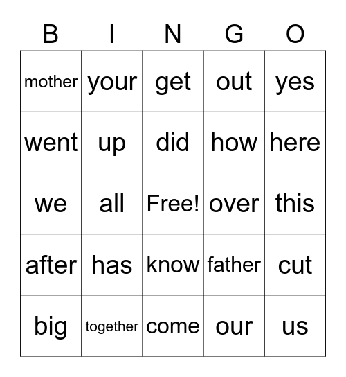 Bingo #13-17 Bingo Card