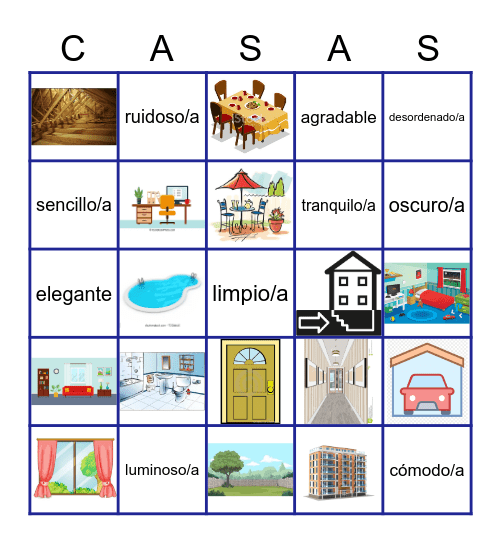 La Casa Bingo Card