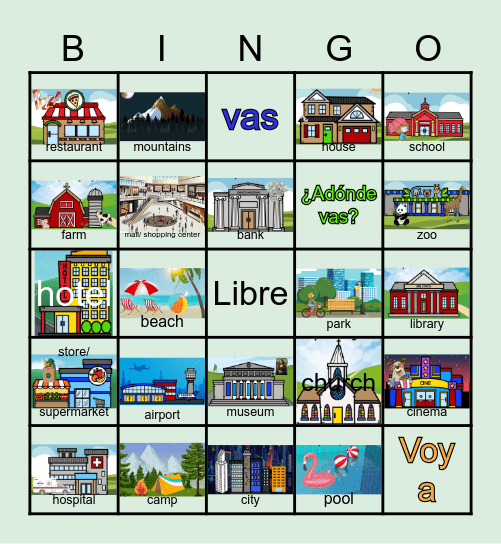 Alrededor la Ciudad Bingo Card
