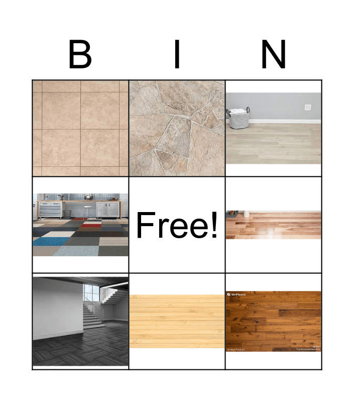 Flooring Bingo Card