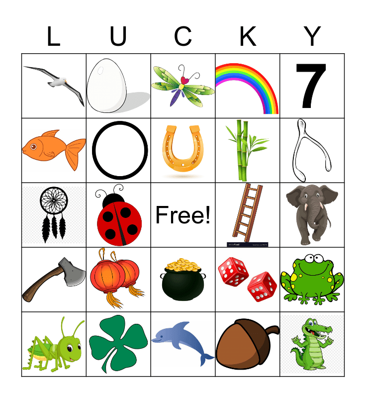 Luck of the Draw! Bingo Card