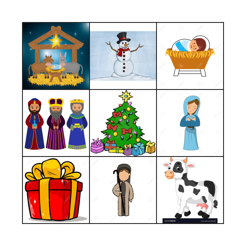 An Nollaig Bingo Card