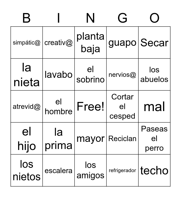 Unit 1 and 2 Vocabulario and Verbs(corrected but needs more verbs ...