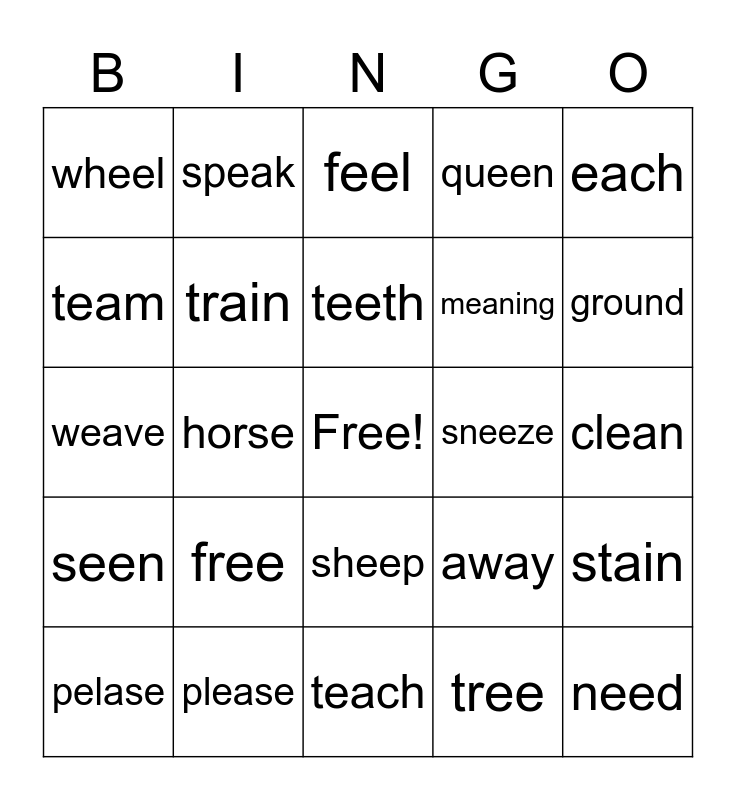 Module 4 Week 3 Bingo Card