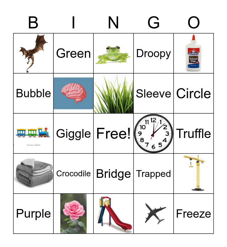 Consonant Blend Bingo Card