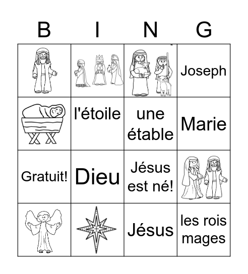 bingo de noël Bingo Card